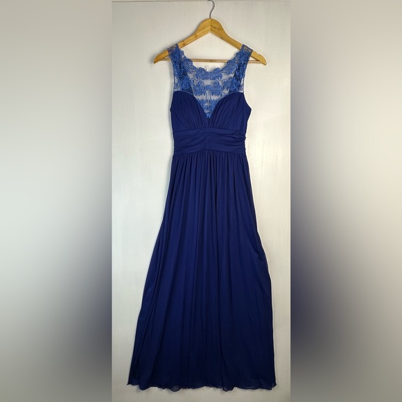 tawny | Dresses | Tawny Royal Blue Mermaid Lace Prom Dress Medium ...